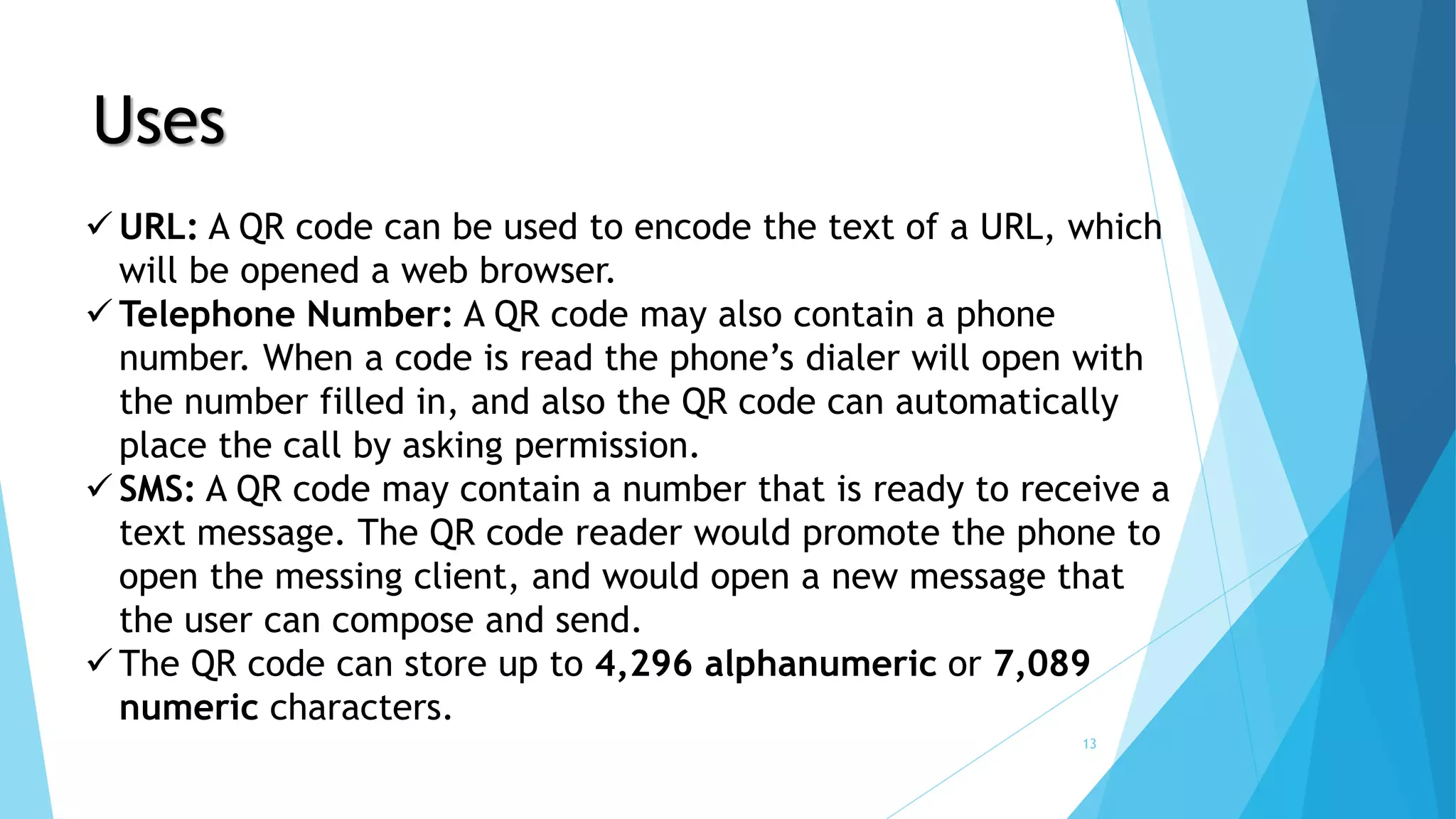 Quick Response Code (QR code) | PPTX