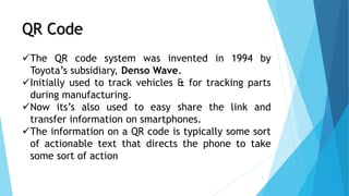 Quick Response Code (QR code) | PPTX