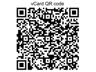 vCard QR code | PPT
