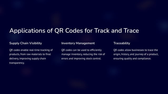 What is QR Track and Trace Technology in Delhi? | PPT
