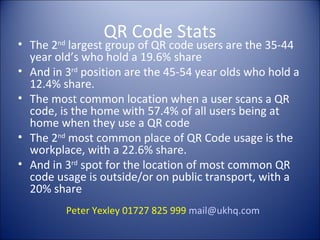 Qr codes-guide-by-peter-yexley | PPT | Smartphones | Consumer Electronics