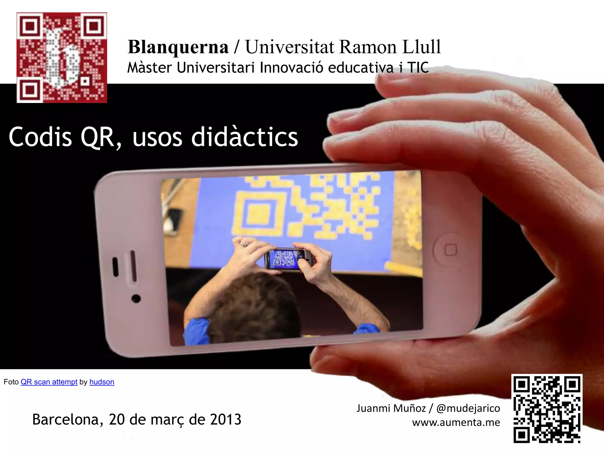 Codis QR usos didàctics | PPT