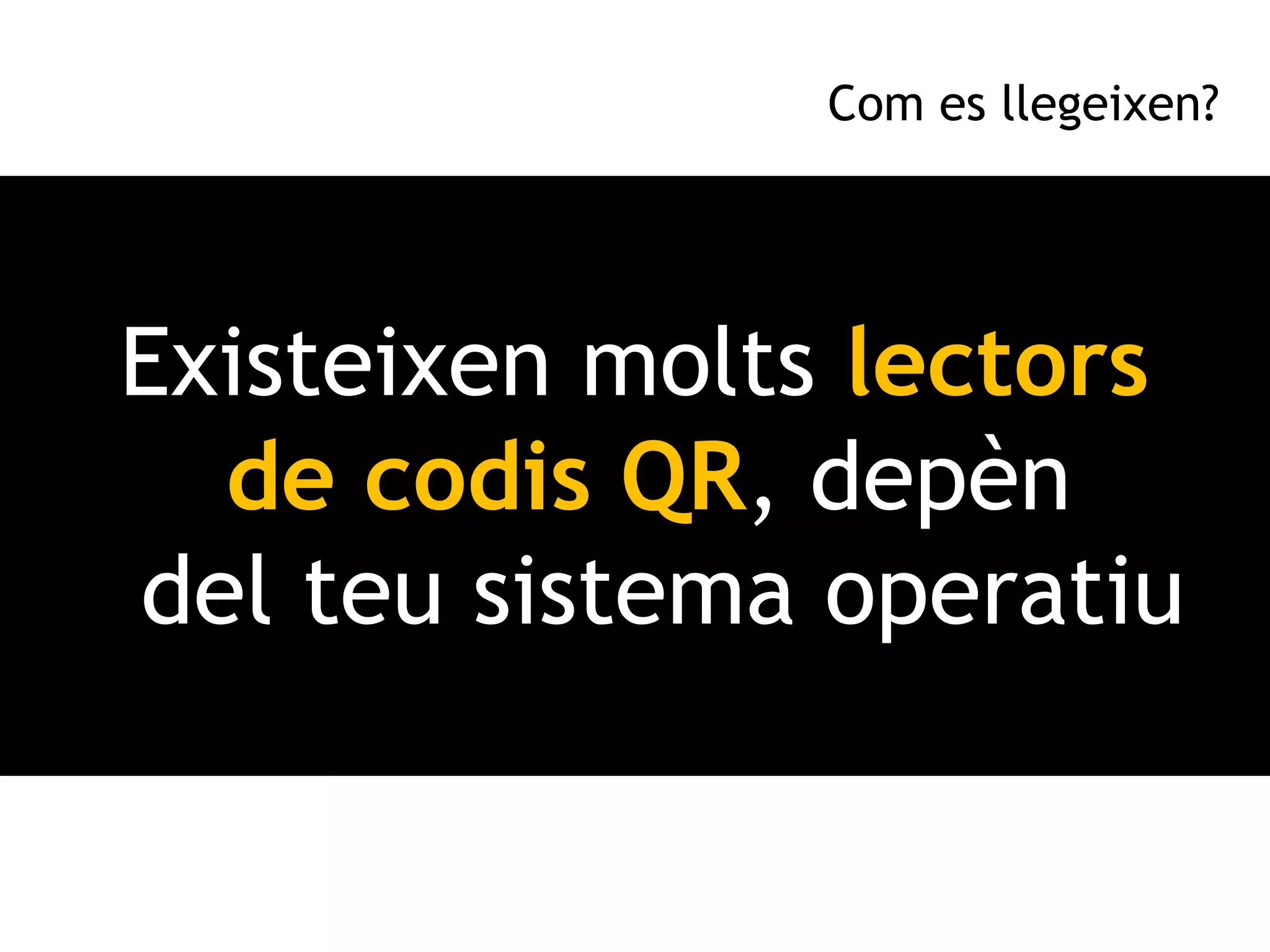 Codis QR usos didàctics | PPT