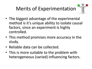 Experimental Method of Data Collection | PPSX