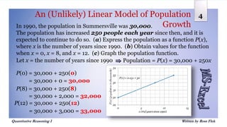 QR 1 Lesson Notes 8 - Motivation for Modelling with Linear Functions PP ...