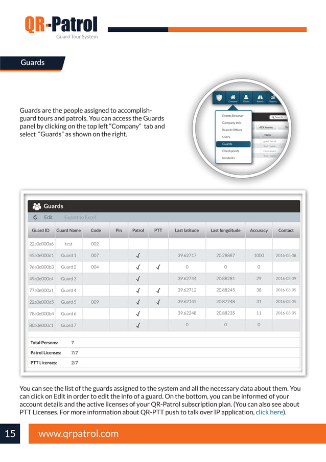 Qr patrol-web-application-user-guide - Track Your Guards | PDF