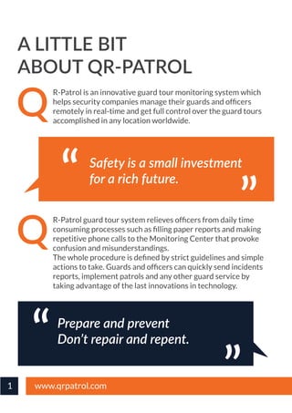 Qr patrol-web-application-user-guide - Track Your Guards | PDF