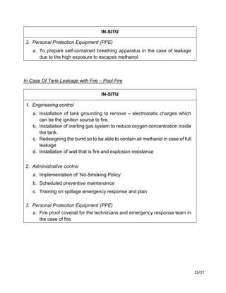 ALOHA PROJECT: METHANOL | PDF