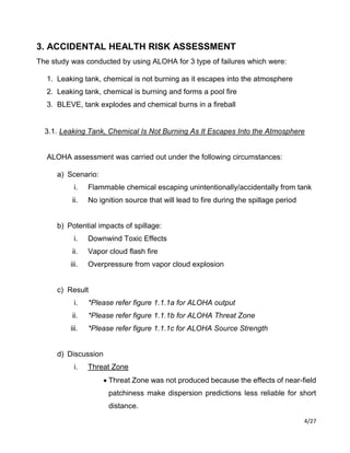 ALOHA PROJECT: METHANOL | PDF