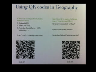 Learning and Teaching with QR codes and Augmented reality | KEY