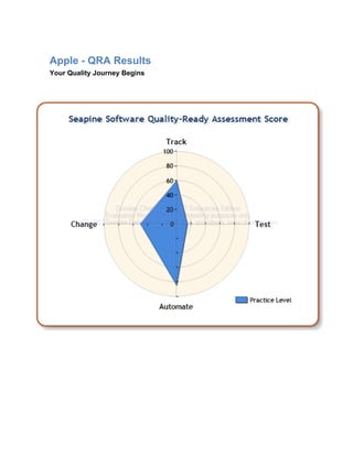 Quality-Ready Assessment sample report | PDF