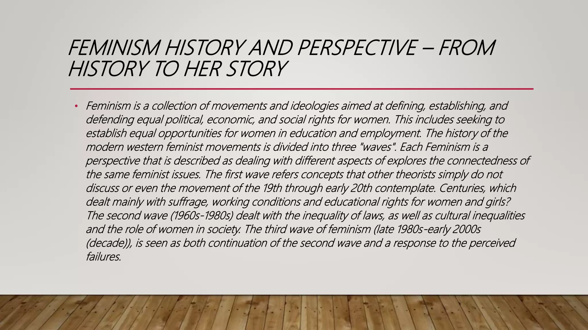 feminist research and feminisms | PPTX