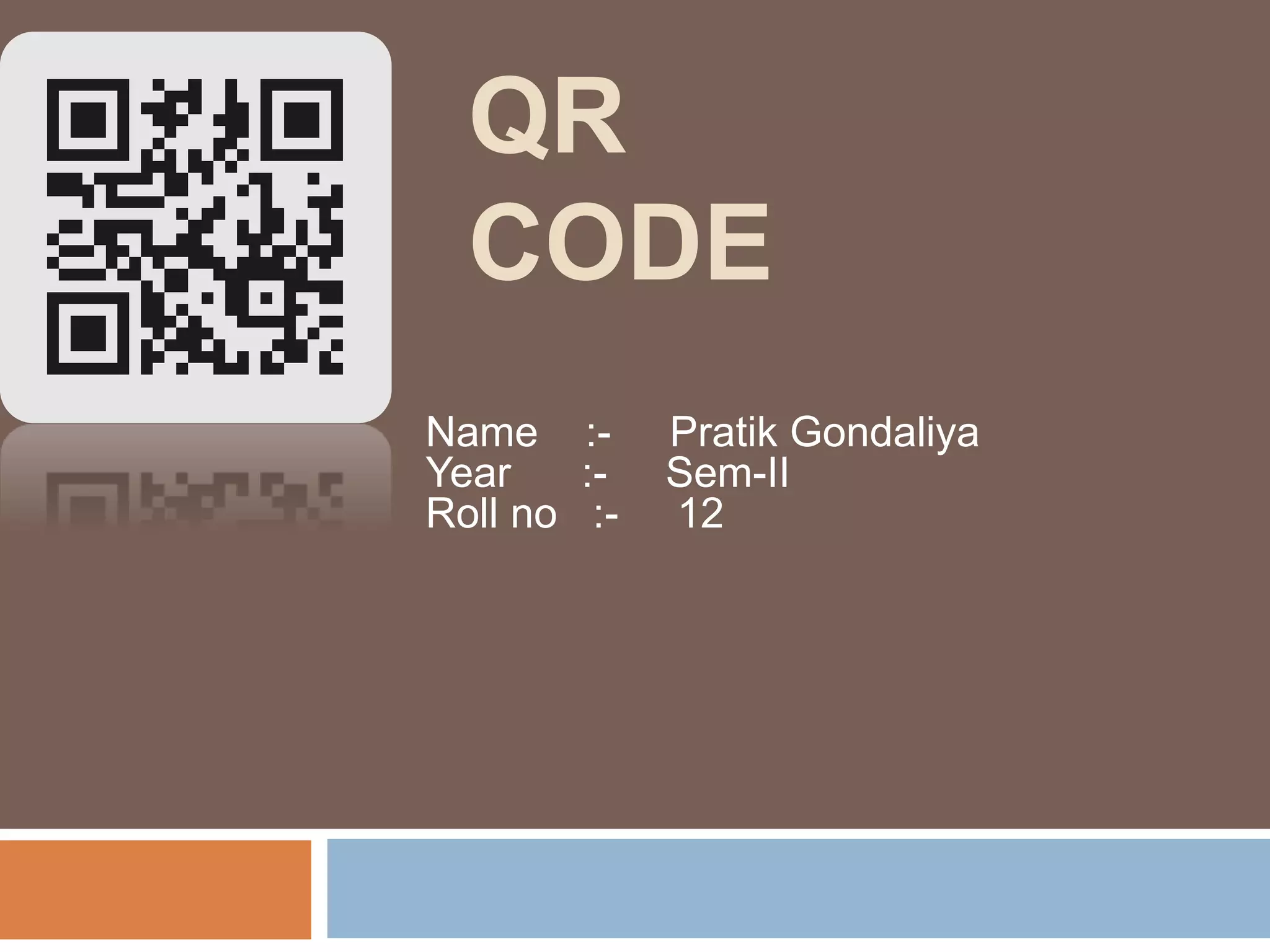 Qr code | PPT