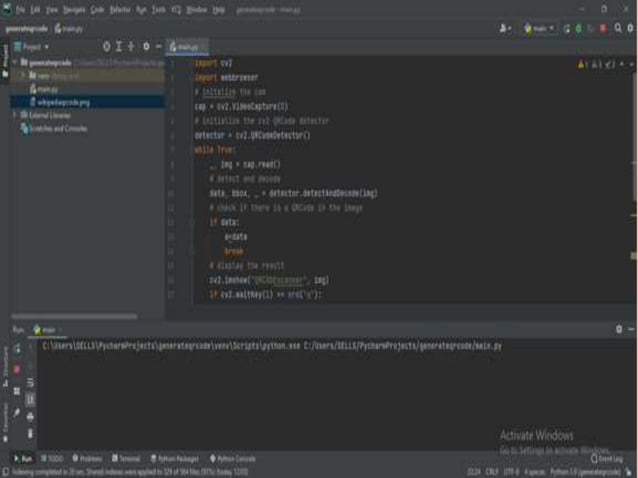 QRcode USING PYTHON LANGUAGE ELECTRONICS STUDENT.pptx