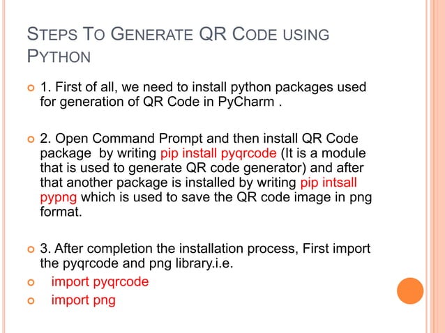 QRcode USING PYTHON LANGUAGE ELECTRONICS STUDENT.pptx