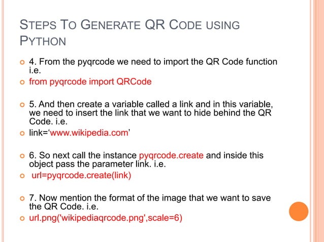 QRcode USING PYTHON LANGUAGE ELECTRONICS STUDENT.pptx