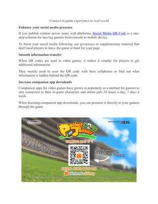 QR Code For Games: 7 Potential Benefits [Fully Explained] | PDF