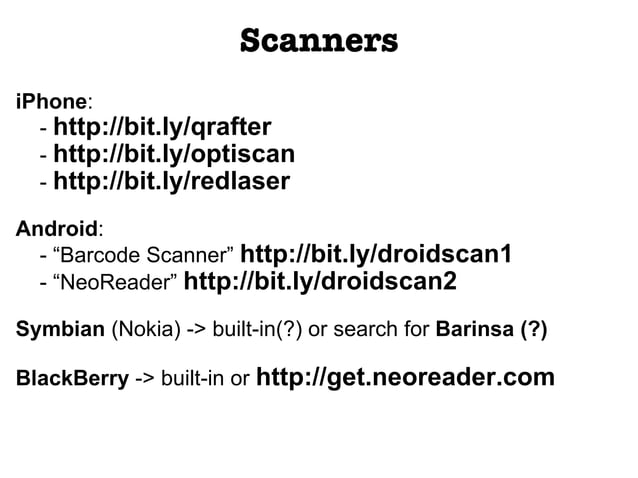 QR Code Mashups for Everyone | PPT | Technology & Computing