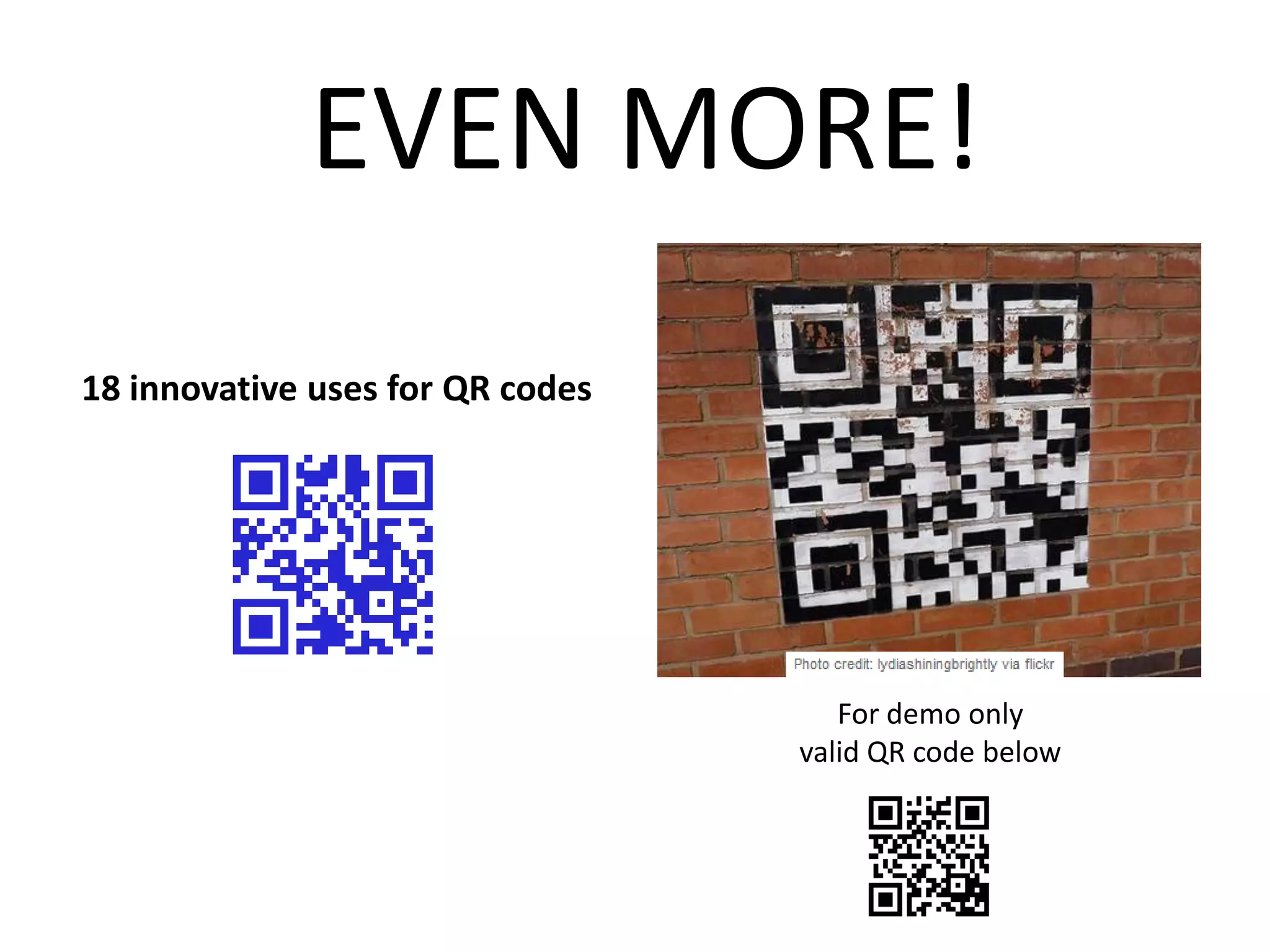 Qr code presentation | PPT