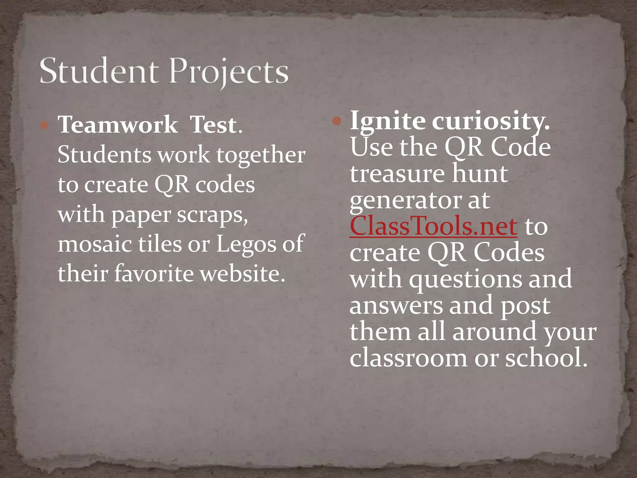 Qr code presentation | PPTX