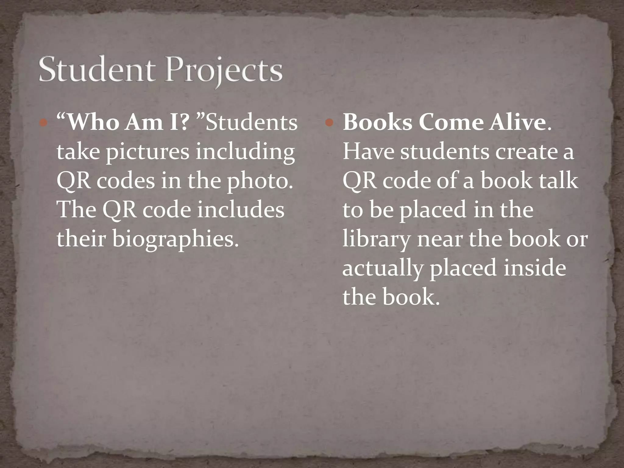 Qr code presentation | PPTX