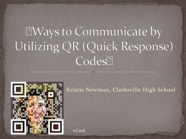 Qr code presentation | PPTX