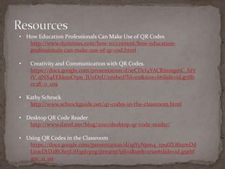 Qr code presentation | PPTX