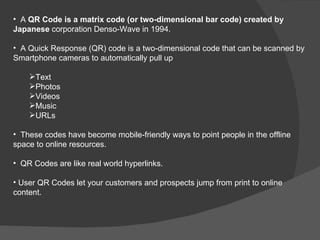 Qr code (quick response code) | PPT