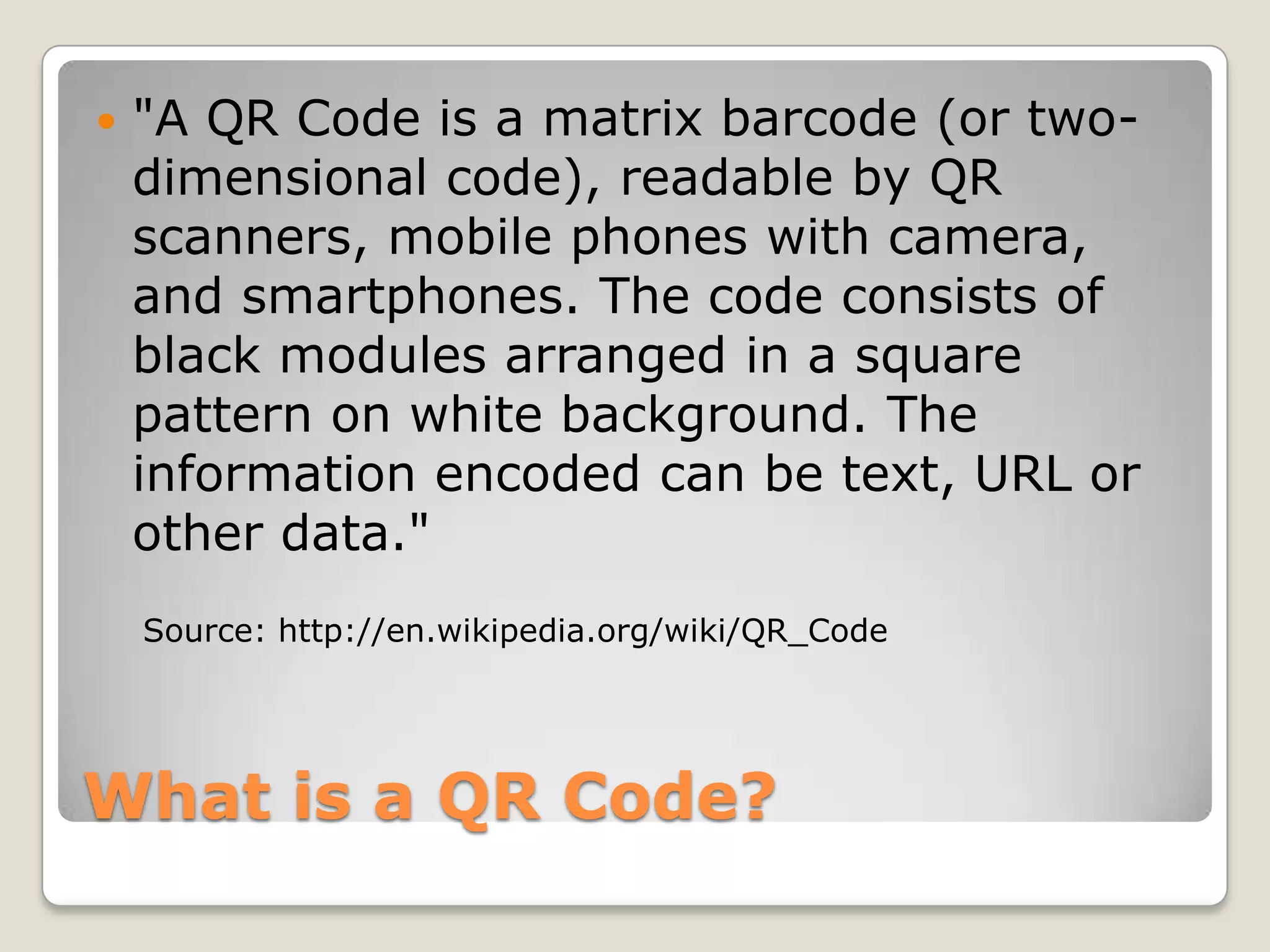 QR Codes | PPT