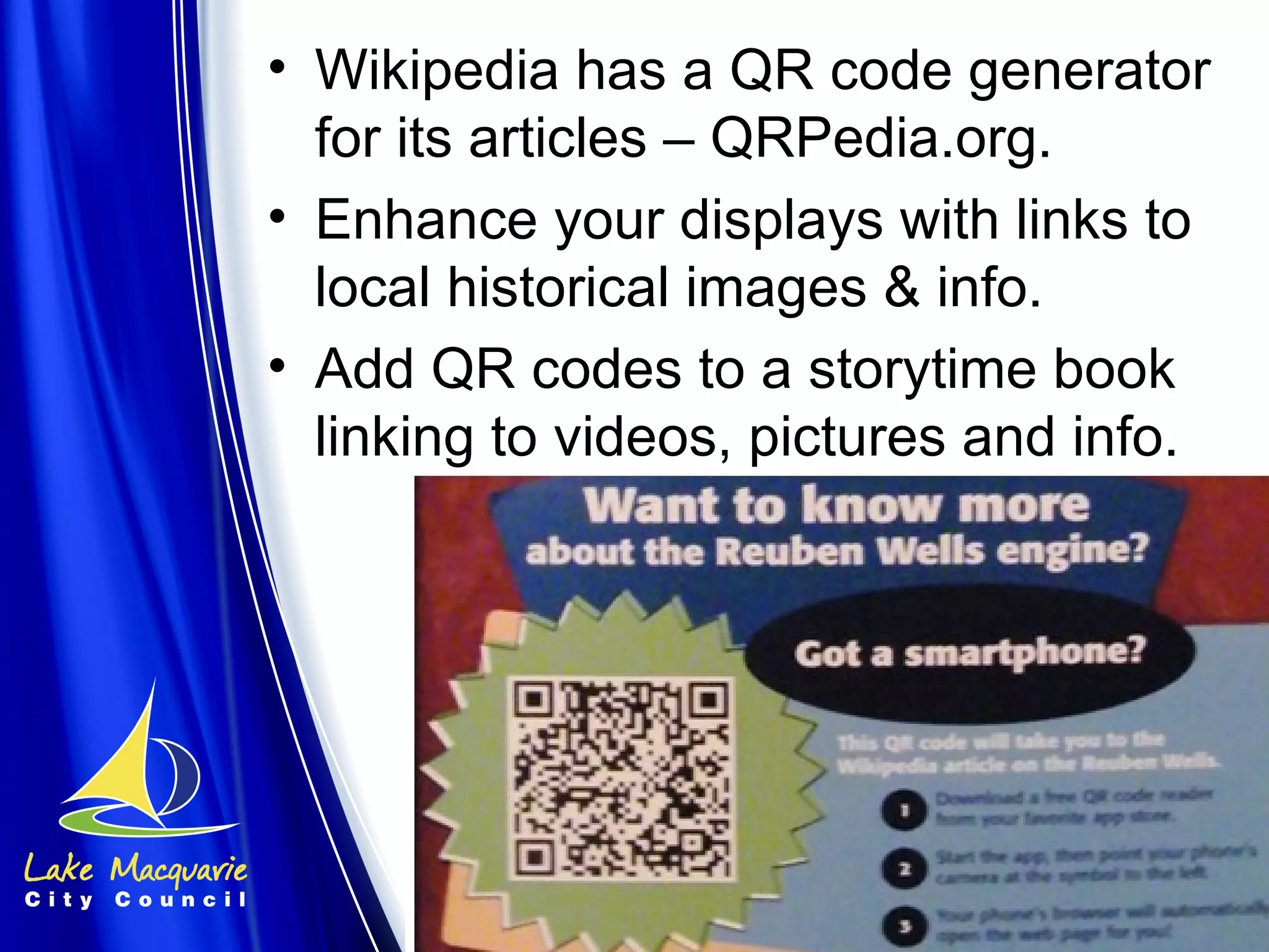 QR codes : Vince Dale 10 slides in 5 minutes | PPT