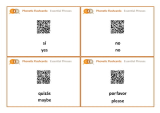 I4M Qr codes: essential phrases (spanish-english) | PDF