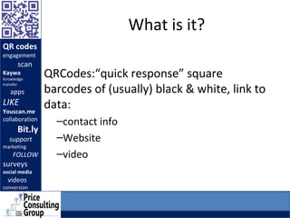 Qr codes for Trainers | PPT