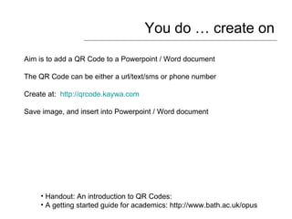 Qr Codes Ideas Factory 09 | PPT