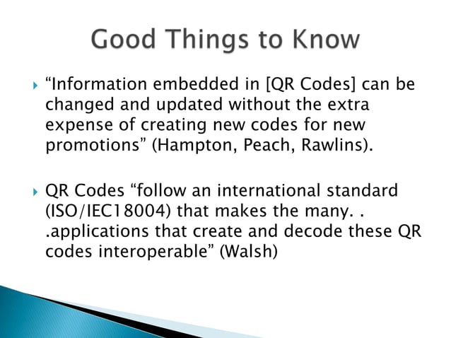 QR Codes presentation | PPTX