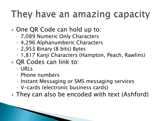 QR Codes presentation | PPTX