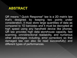 QRC Presentation.pptx | Computing | Technology & Computing