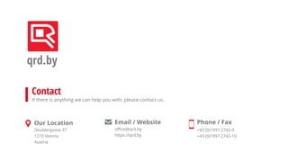 qrd°by - Create QR Codes for your mobile marketing campaigns | PDF