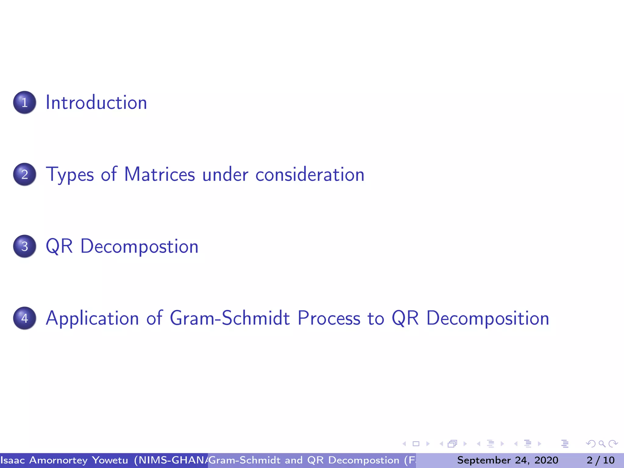 Gram-Schmidt and QR Decomposition (Factorization) of Matrices | PDF | Computing | Technology ...