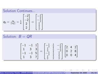 Gram-Schmidt and QR Decomposition (Factorization) of Matrices | PDF | Computing | Technology ...