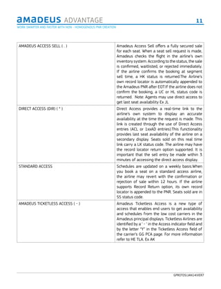 Amadeus Quick Reference Guide | PDF