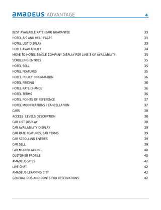 Amadeus Quick Reference Guide | PDF