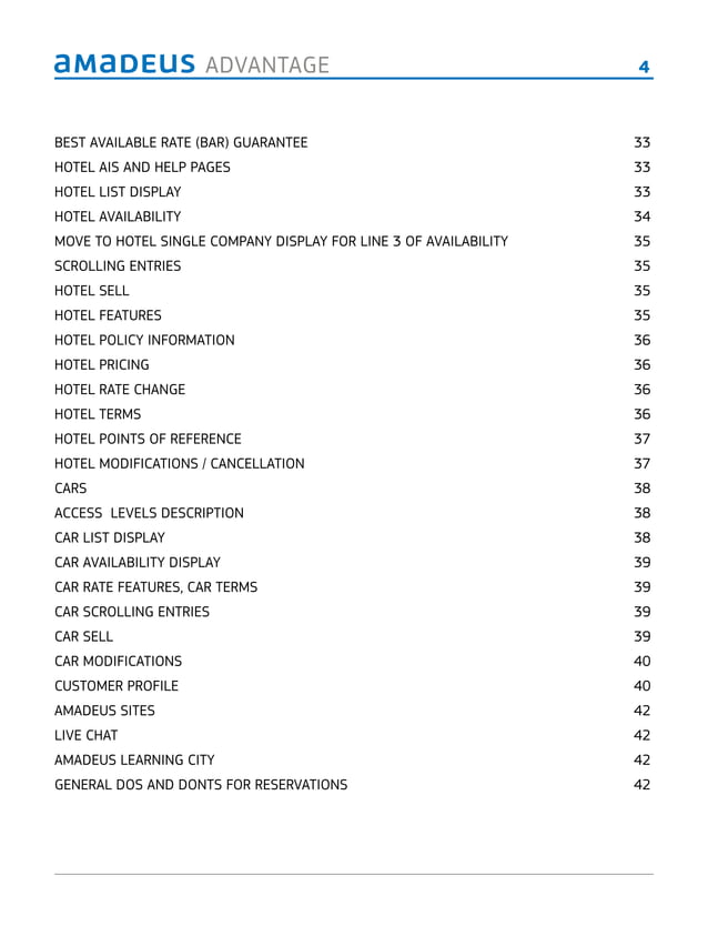 Amadeus Quick Reference Guide | PDF