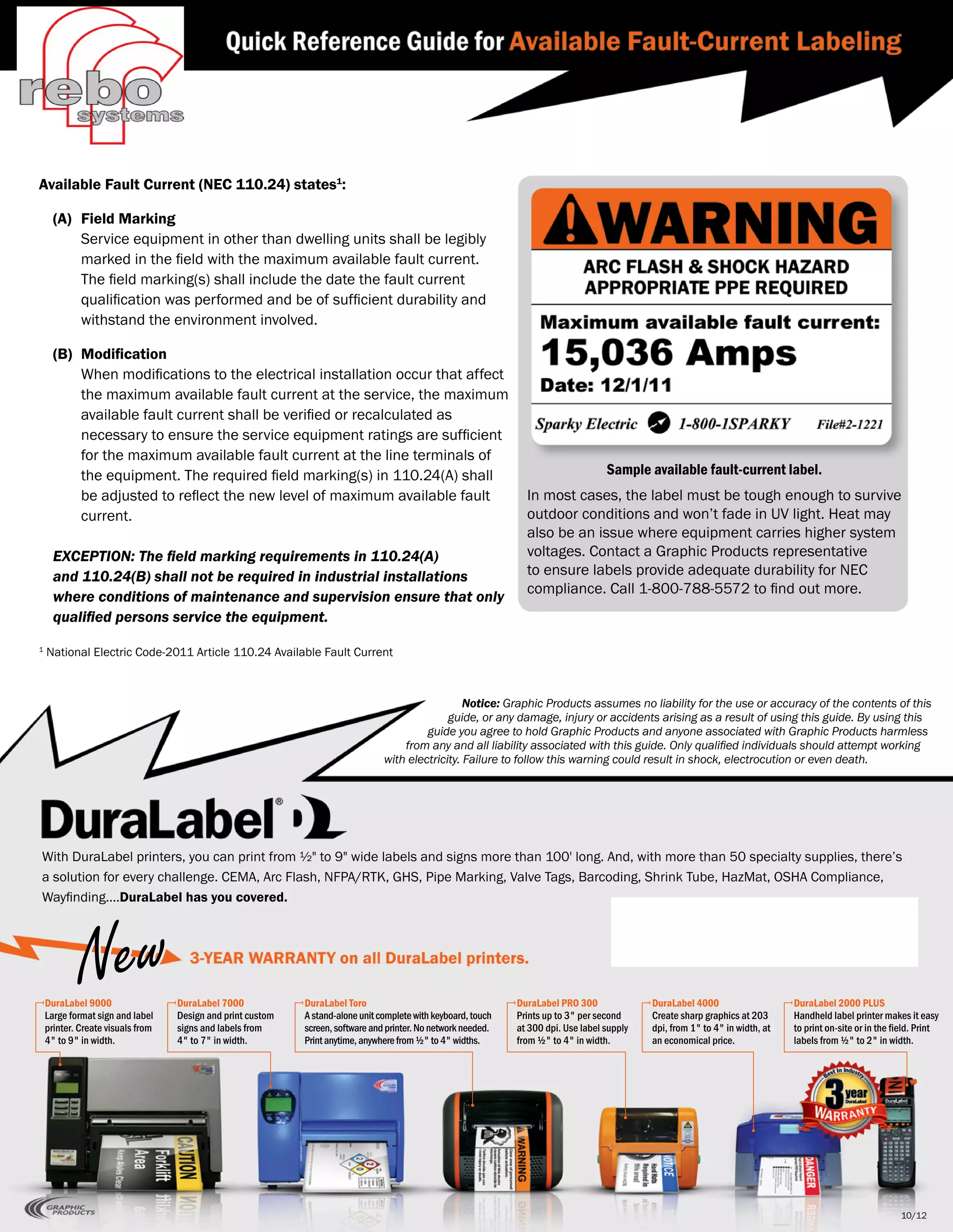 Qrg nec fault-current-labeling library | PDF
