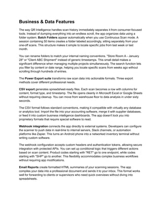 QR Intelligence Create Scan QR: Smart QR Scanner & Creator. Batch scan ...