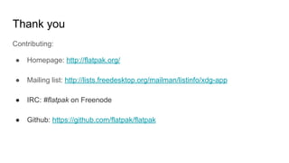 Flatpak introduction | PDF