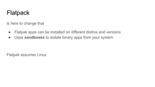 Flatpak introduction | PDF