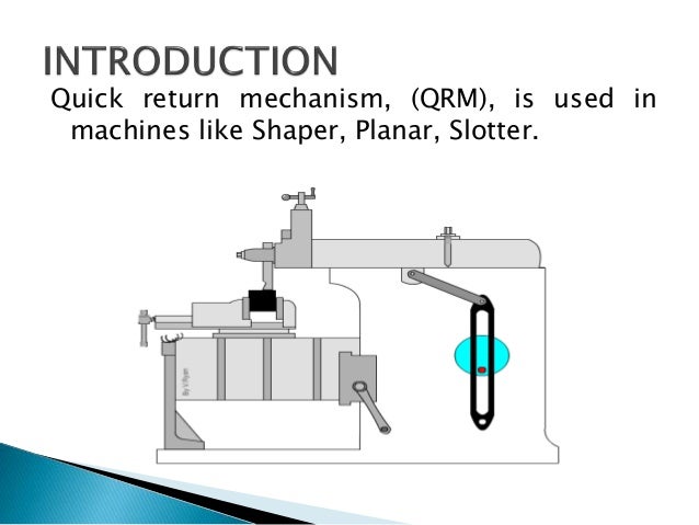 Design, Fabrication and Analysis of Crank and Slotted Lever Quick Ret…