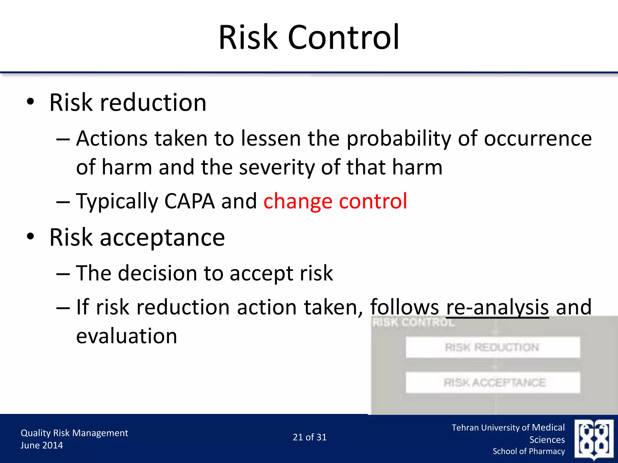 Quality Risk Management | PPTX