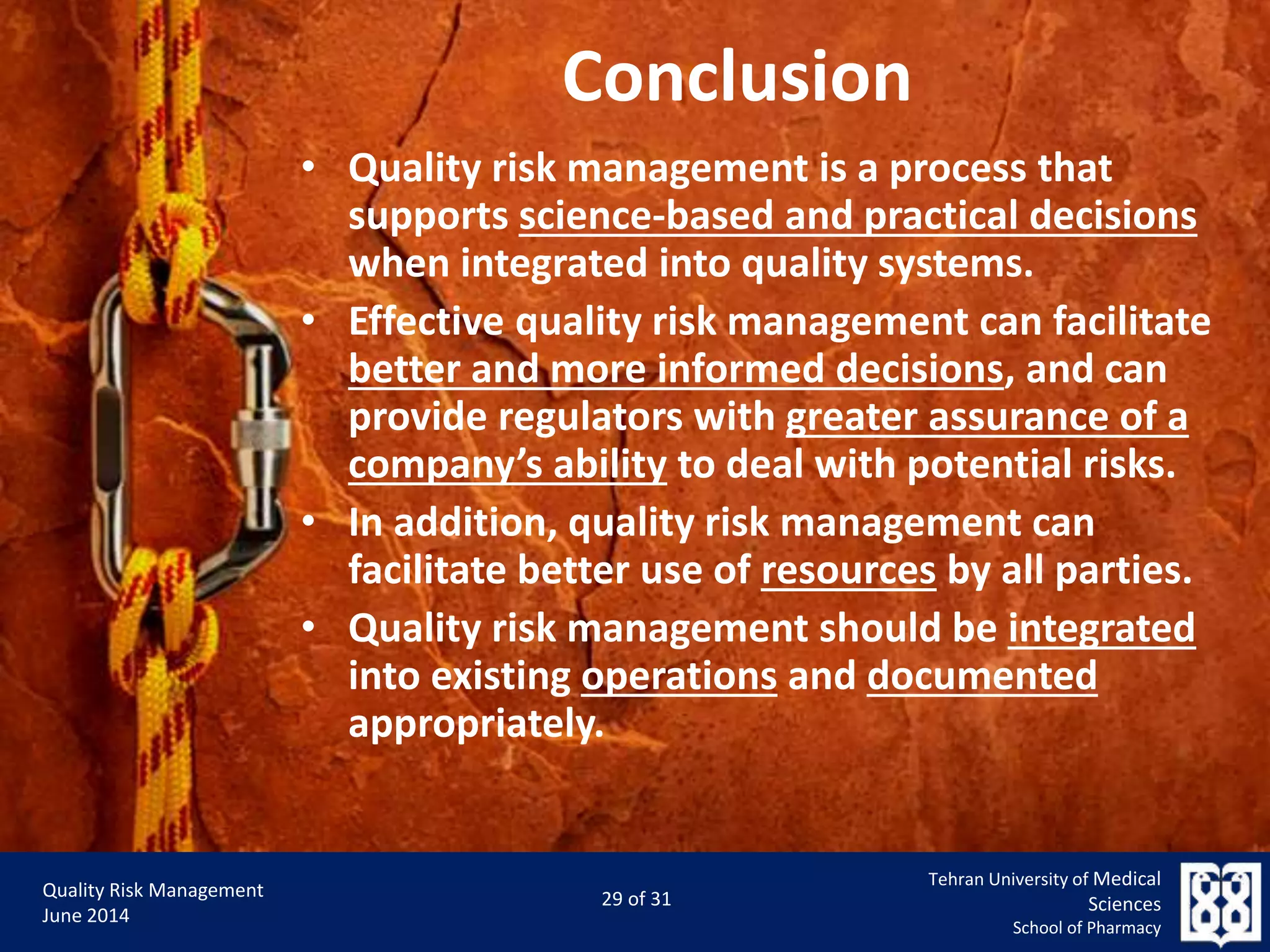 Quality Risk Management | PPTX