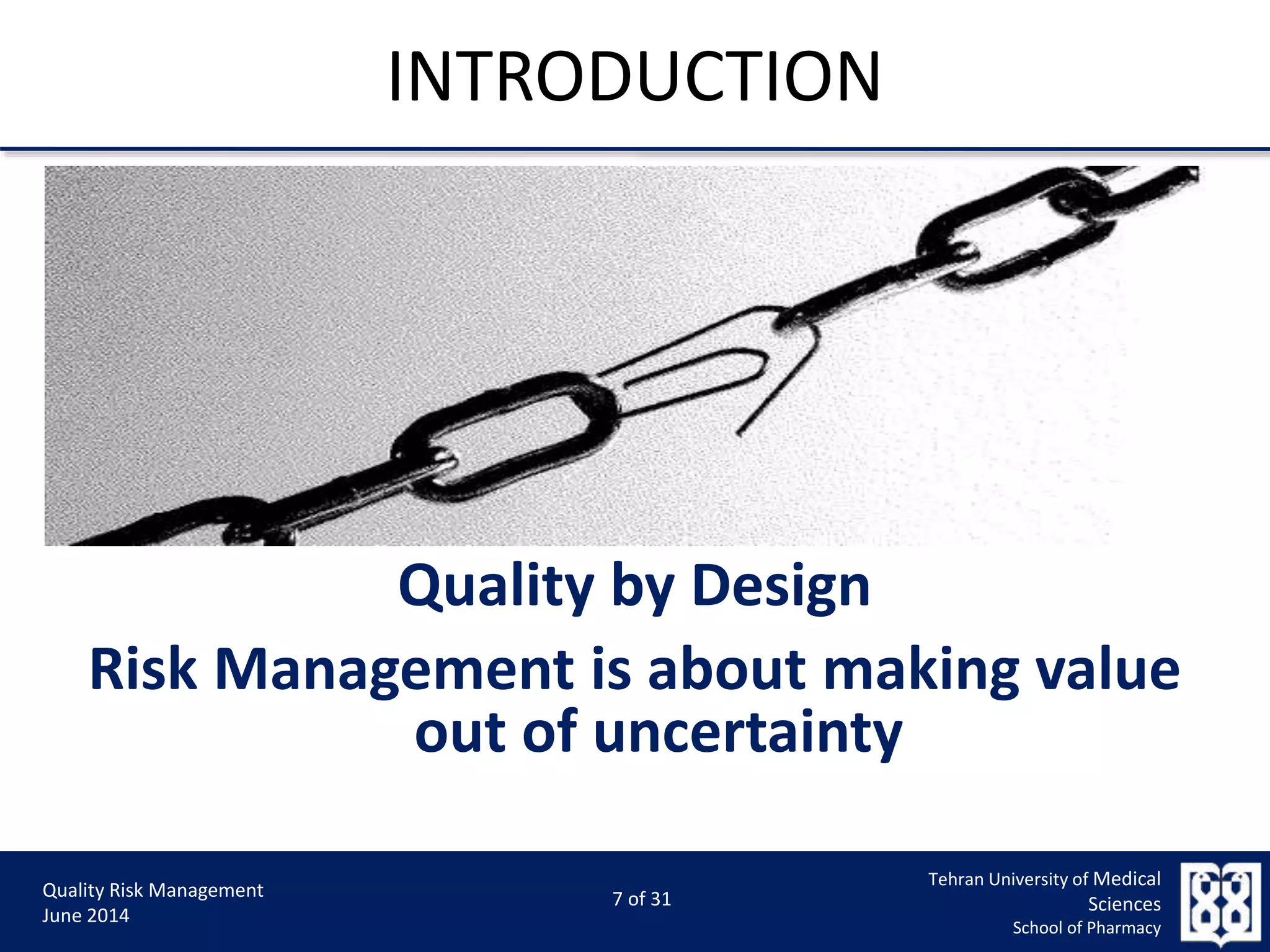 Quality Risk Management | PPTX
